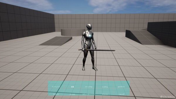 【UE5】メニュー(1) Uniform Grid Panelを使ったメインメニューの表示 | 内向型人間の知恵ブログ
