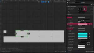 Fig4. ボタンのサイズと色の変更